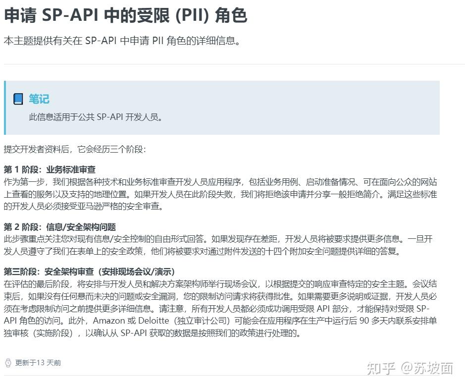 Amazon SPAPI PII权限申请问题汇总-20230609 - 知乎