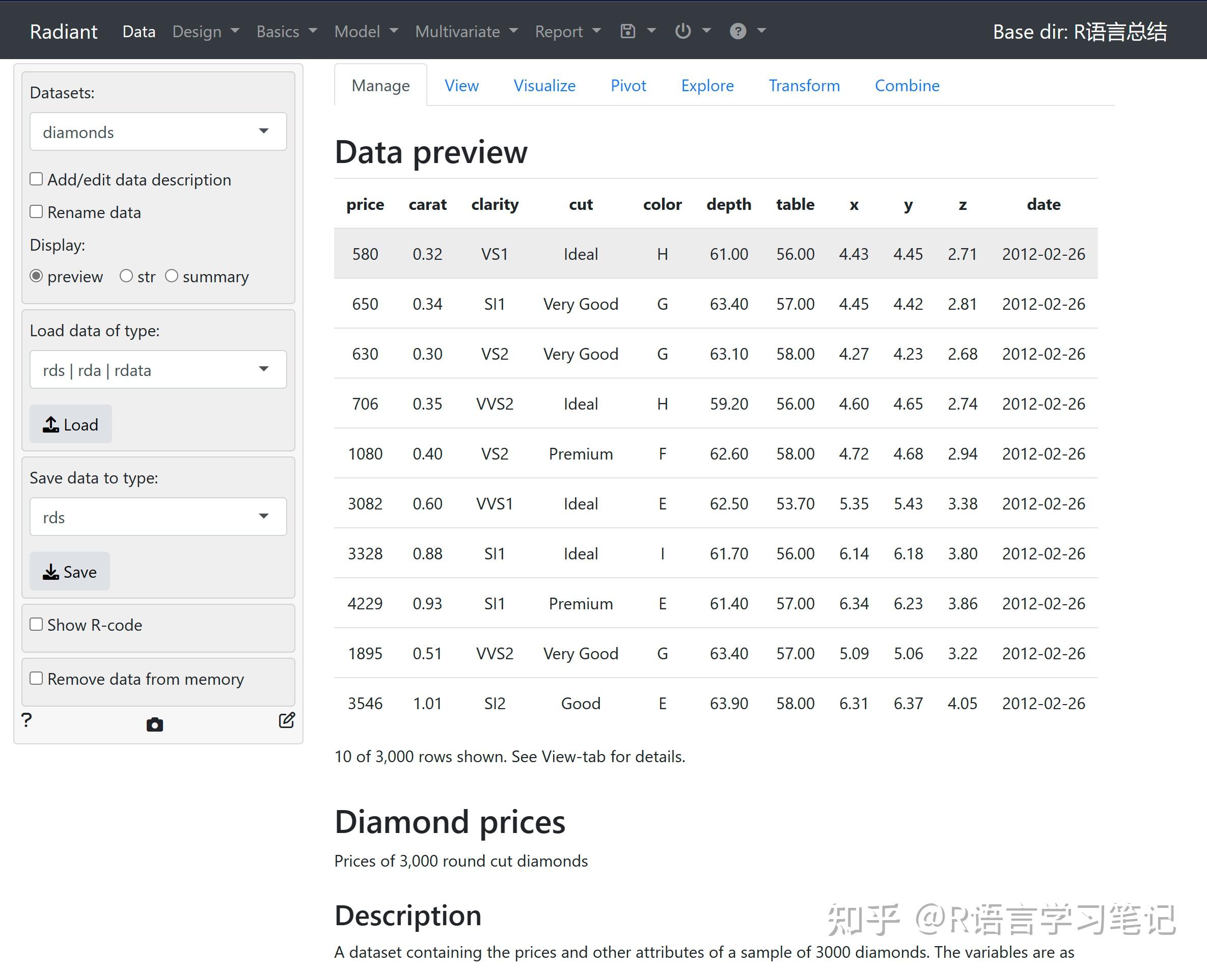 R语言探索性数据分析(EDA) - 知乎