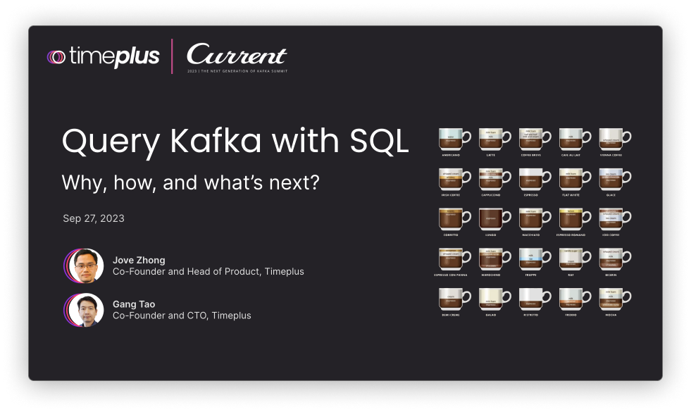 Current23演讲分享：用SQL查询Kafka - 知乎