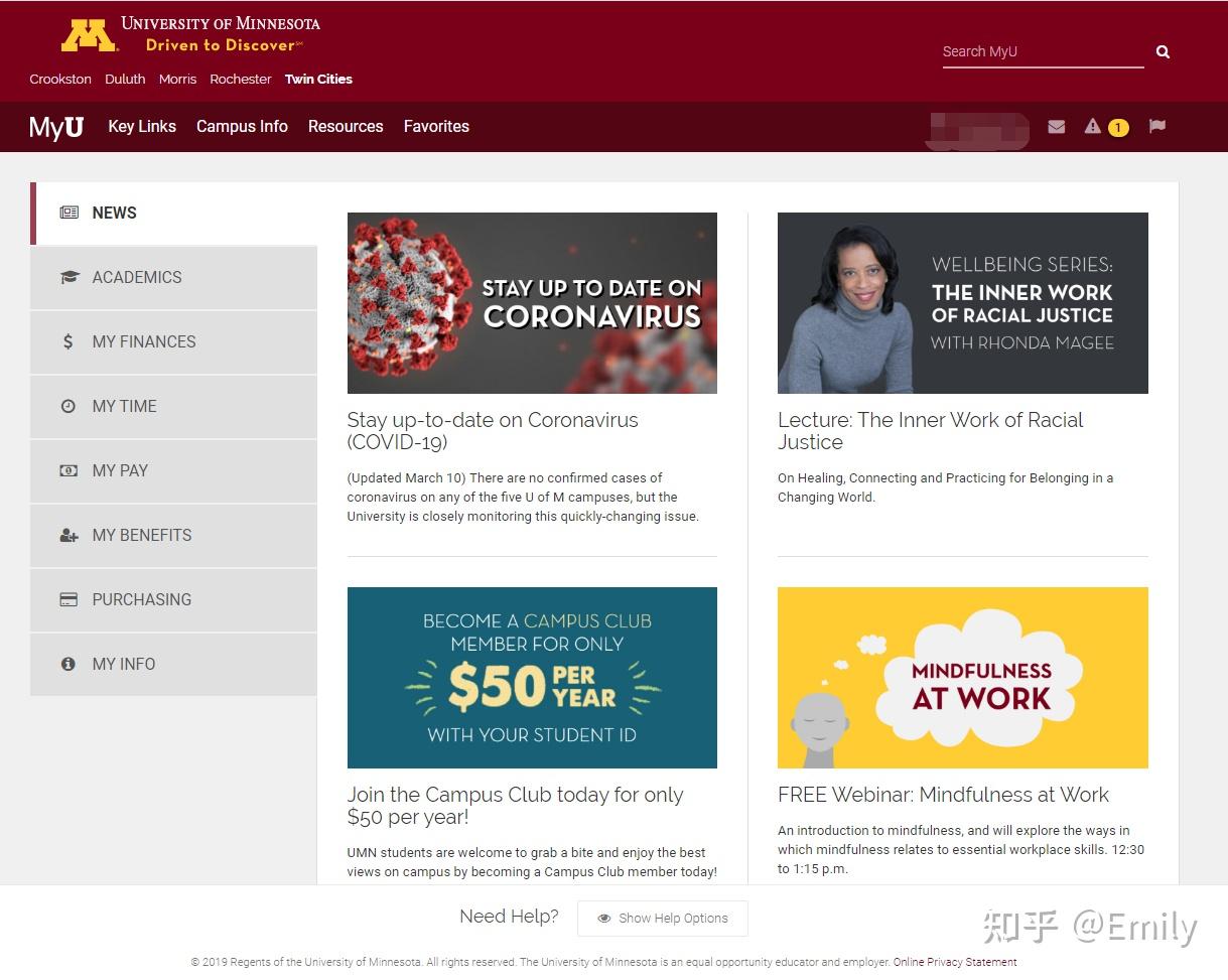明尼苏达大学 MyU 系统简介 - 番外篇（一） - 知乎