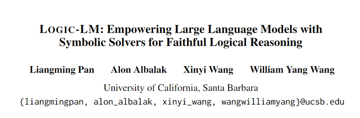 Empowering Large Language Models with Symbolic Solvers for Faithful Logical Reasoning （2023）论文翻译 ...