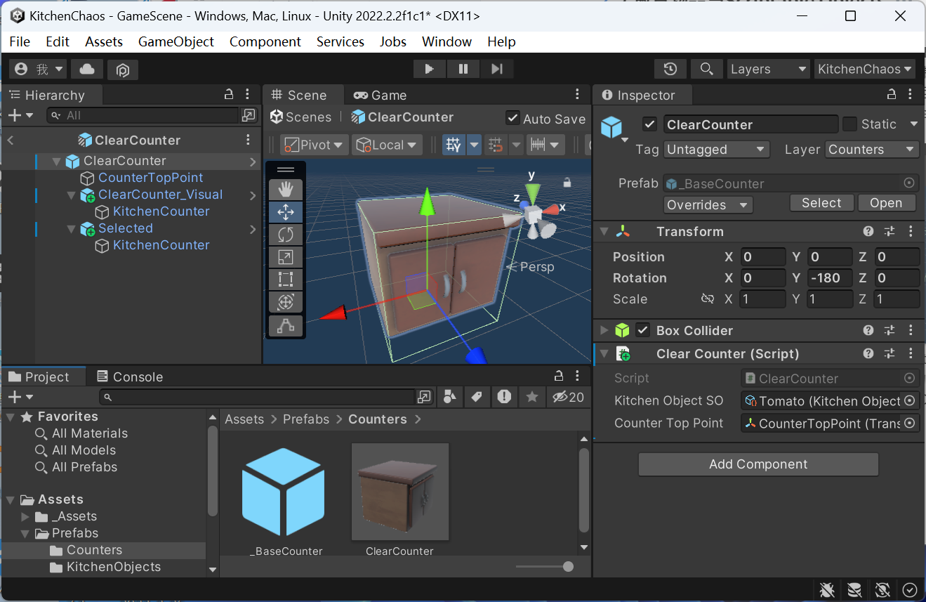 Unity制作类胡闹厨房游戏 KitchenChaos 笔记整理（上） - 知乎