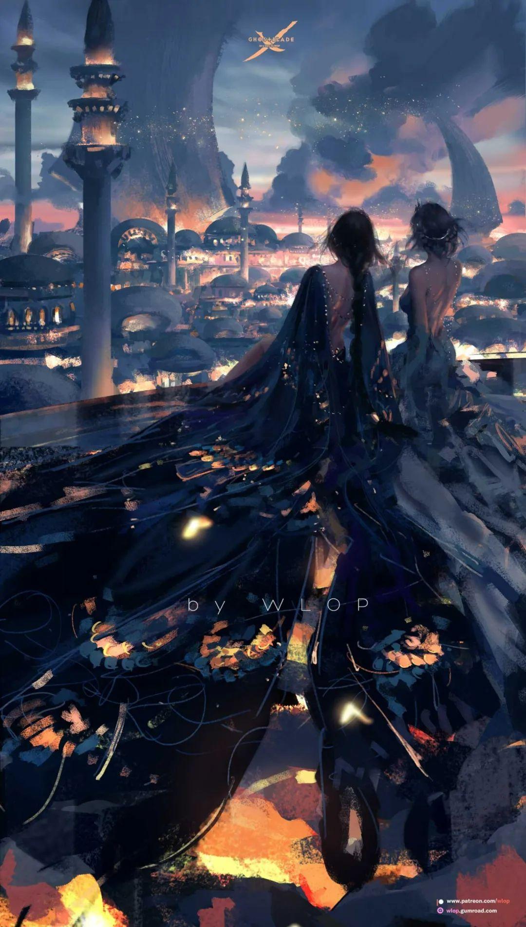 WLOP最新巨作《鬼刀4》等了三年终于来了！抱走5亿热度女神不必等来生-7.GAME - 知乎