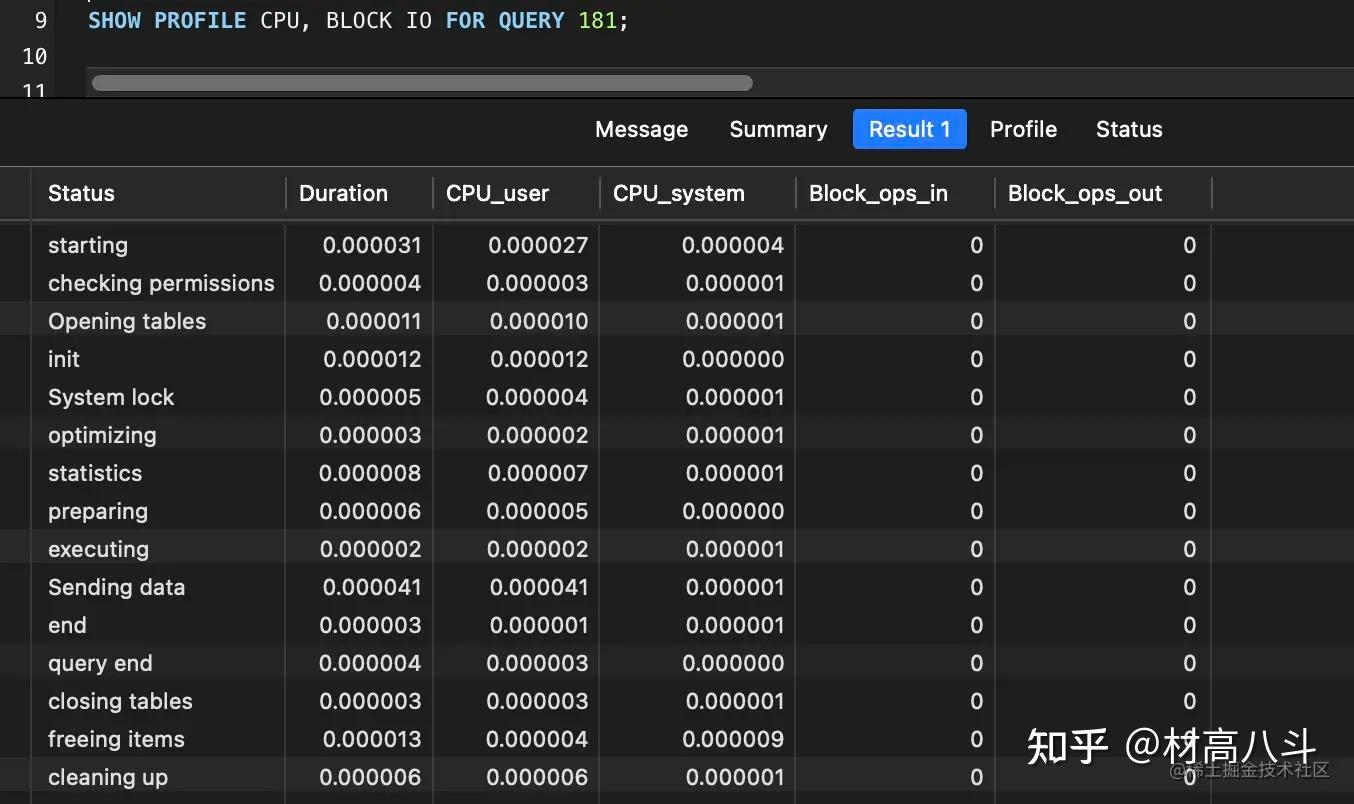 MySQL性能分析神器—Profiling - 知乎