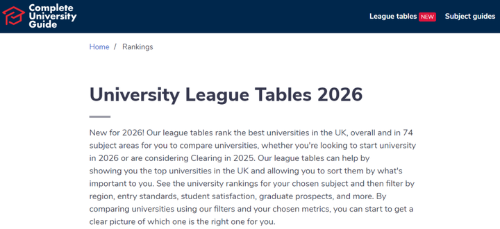 2026 CUG排名公布！IC跻身前5，帝国理工、UCL双双下滑... - 知乎