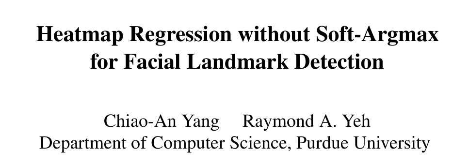 面部关键点检测可以不用 Soft-argmax 了？普渡大学新方法实现SOTA，训练速度还快2.2倍！ - 知乎