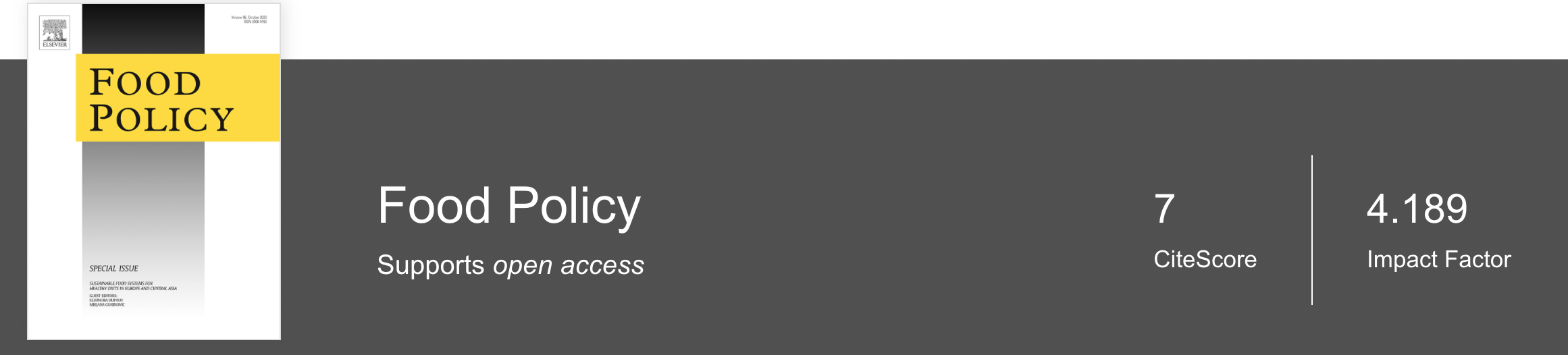 细数农经领域的国际权威期刊 - 知乎