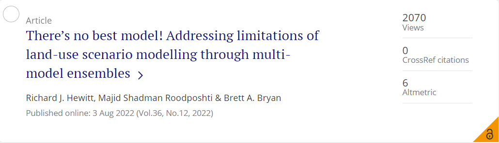 刊·见 | 在SCI期刊International Journal of Geographical Information Science ...