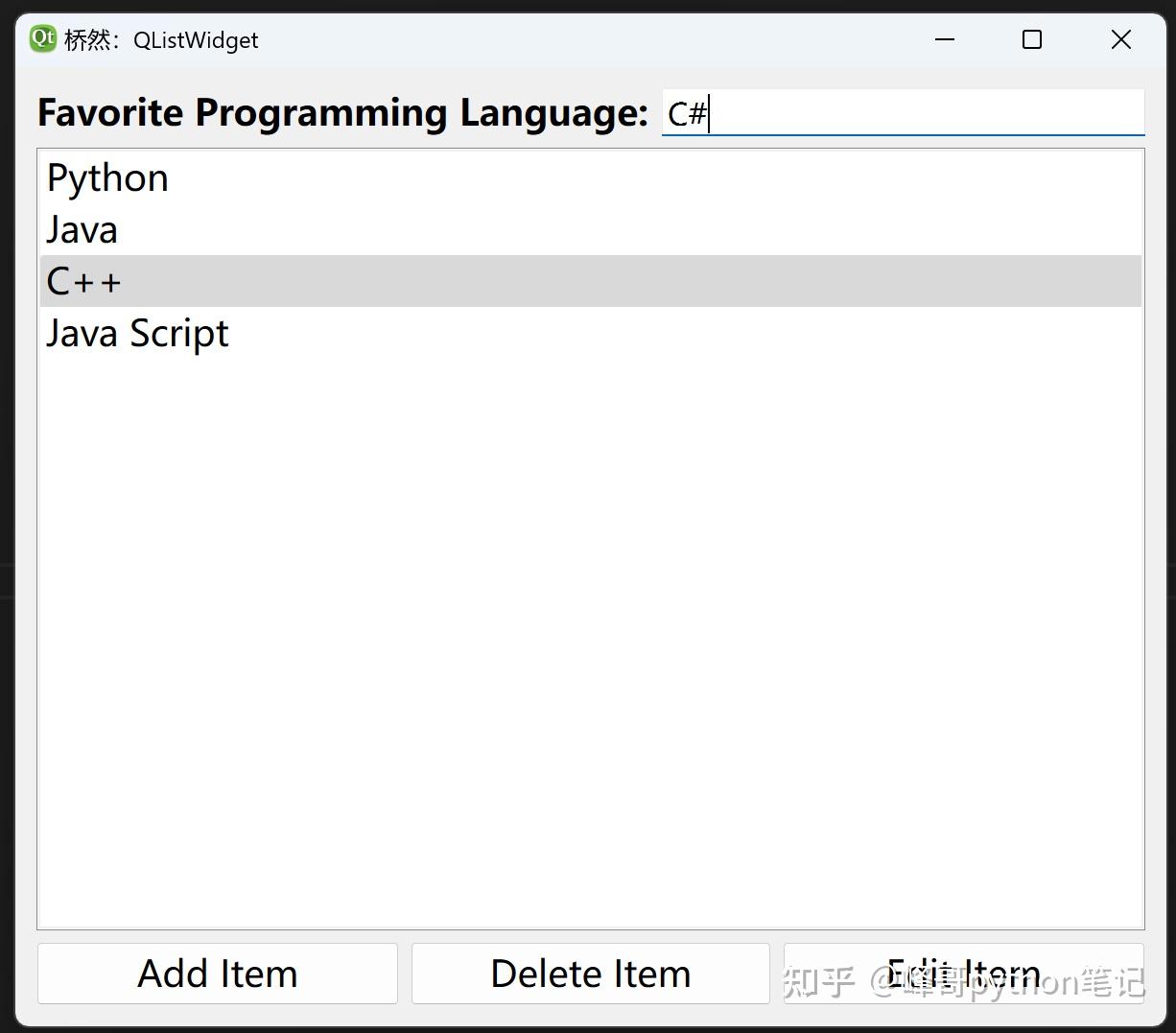 PyQt6 系列 | 组件 QListWidget|Qt Designer 实战教程：深入探索 QListWidget 的设计与功能实现 - 知乎