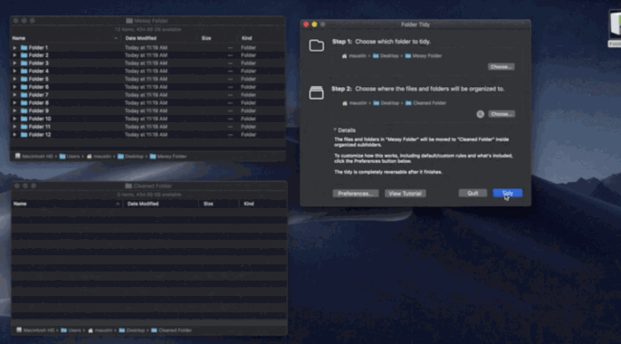 「Folder Tidy」Mac桌面太杂乱，一键归类整理就用它 - 知乎
