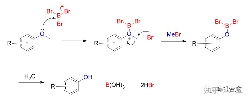 BBr3裂解醚反应 - 知乎