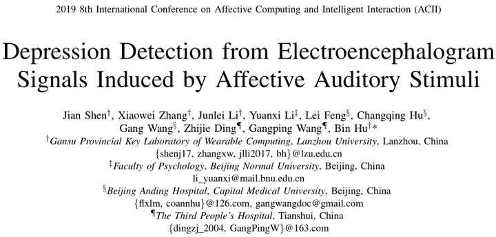 《Depression Detection from Electroencephalogram Signals Induced by ...