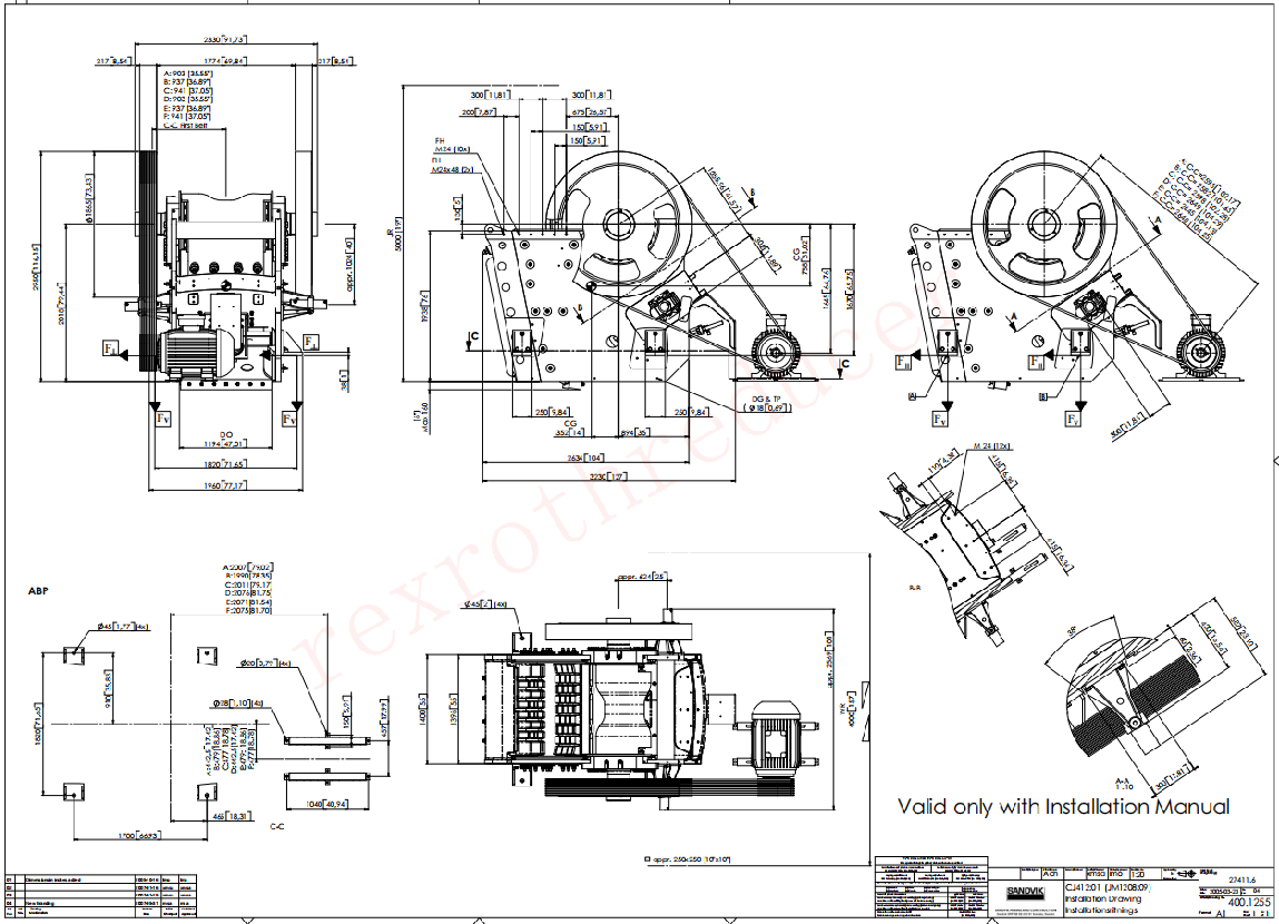 SANDVIK山特维克JM1208(CJ412)/JM1312 (CJ613)/JM1511 (CJ615)/JM1513(CJ815)颚式 ...