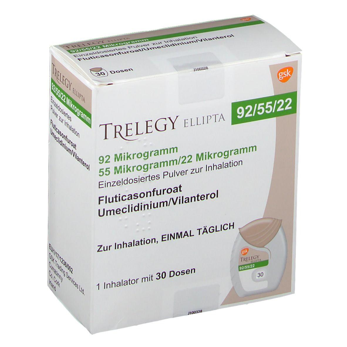 Trelegy Ellipta 治疗中度至重度慢性阻塞性肺疾病（COPD） - 知乎