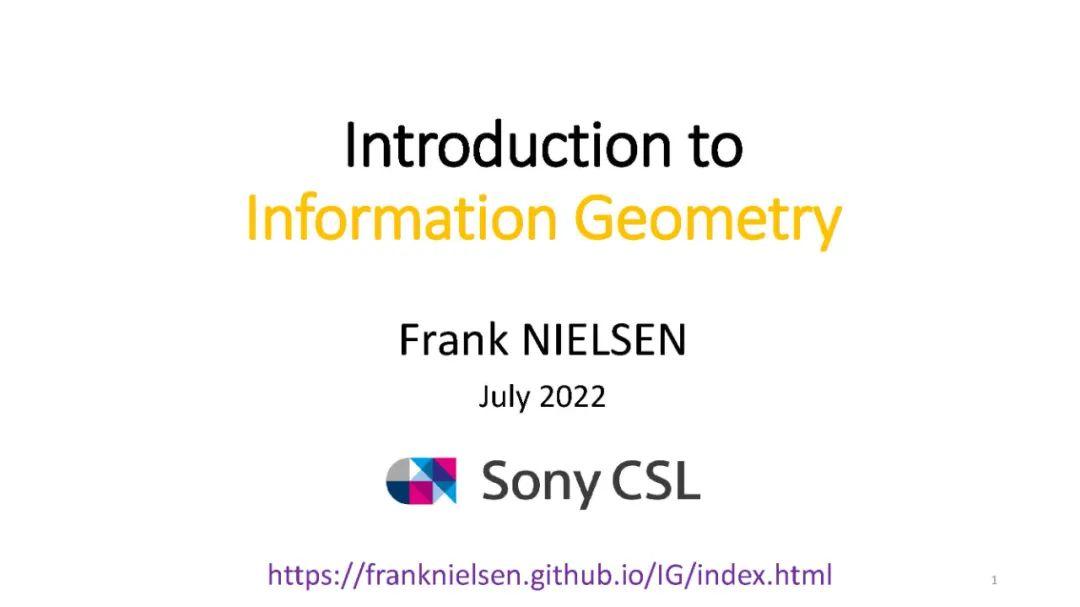 什么是信息几何？索尼Frank NIELSEN研究员最新《信息几何导论》讲解，附45页ppt与视频 - 知乎