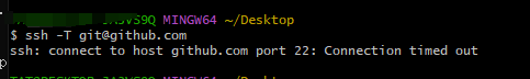 记录一次 github的ssh问题ssh: connect to host github.com port 22: Connection timed out - 知乎