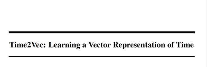 【时间序列】表征学习 Time2Vec详解 - 知乎