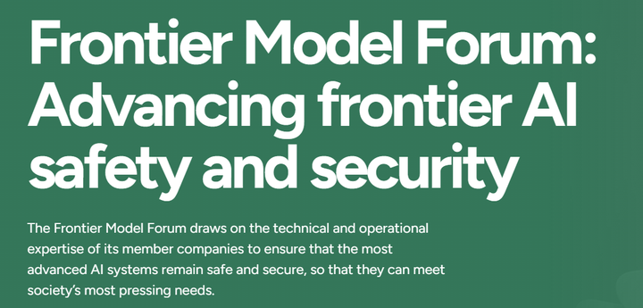 Frontier Model Forum - 知乎