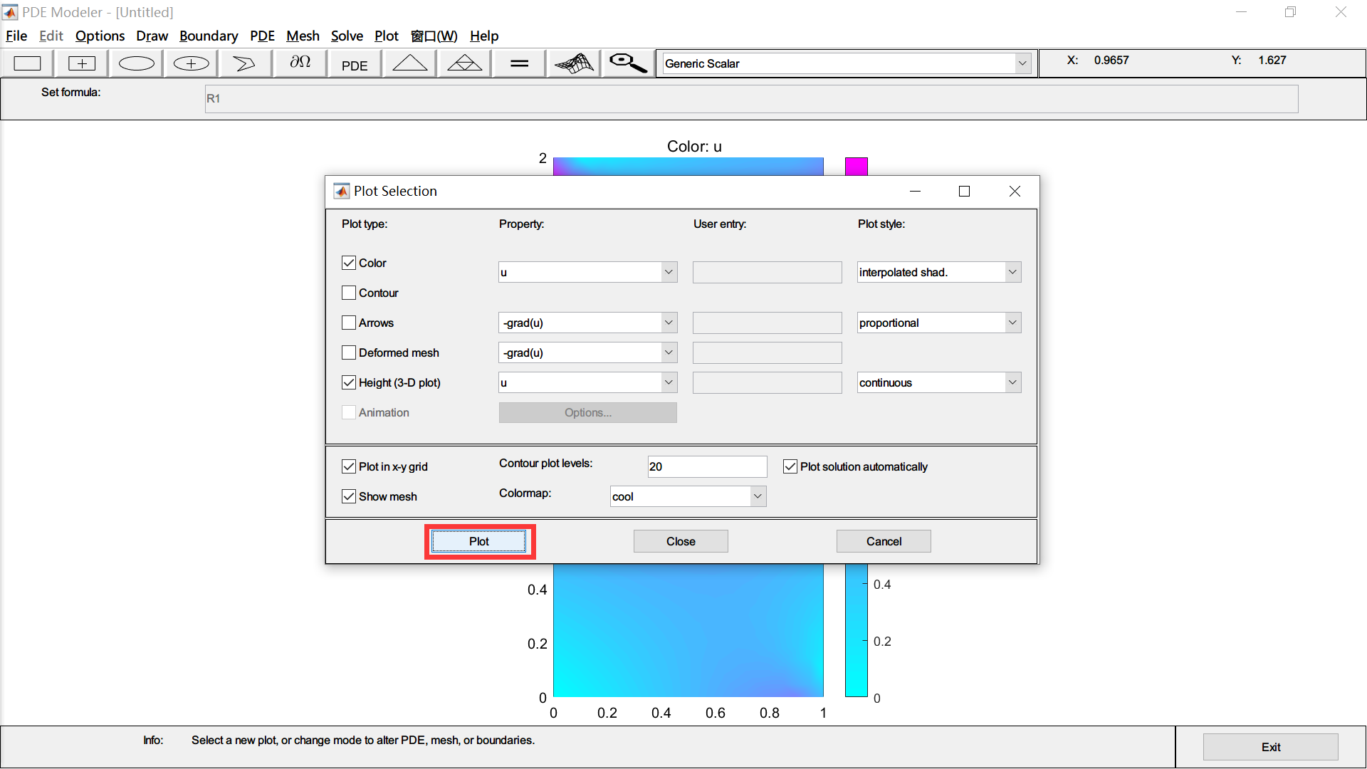 MATLAB 偏微分方程工具箱 pdetool 入门教程 - 知乎