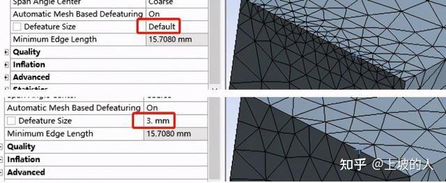 ansys mesh中的网格划分defeature size到底什么作用？ - 知乎