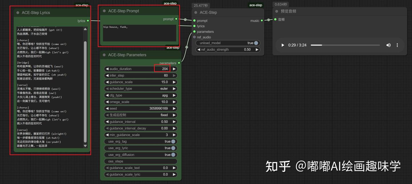 [ComfyUI]Suno平替！ACE-Step开源音乐模型实测：5秒生成30秒音频｜19语种+10G显存可玩（附工作流） - 知乎
