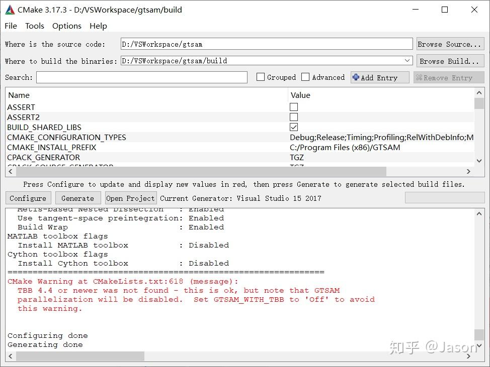 Win10安装构建GTSAM - 知乎