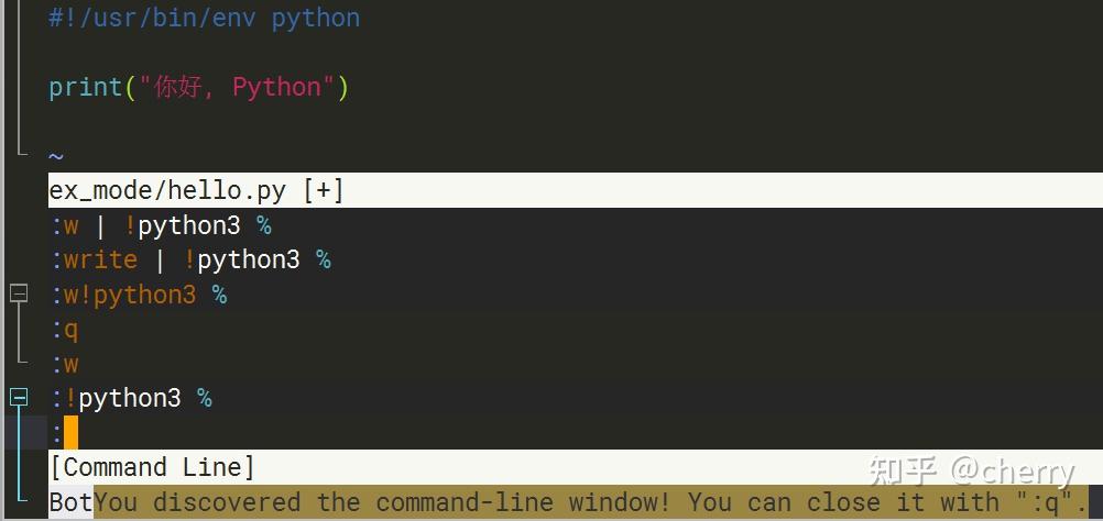 《Practical Vim》-- 07 vim中的模式（四）命令行模式 - 知乎