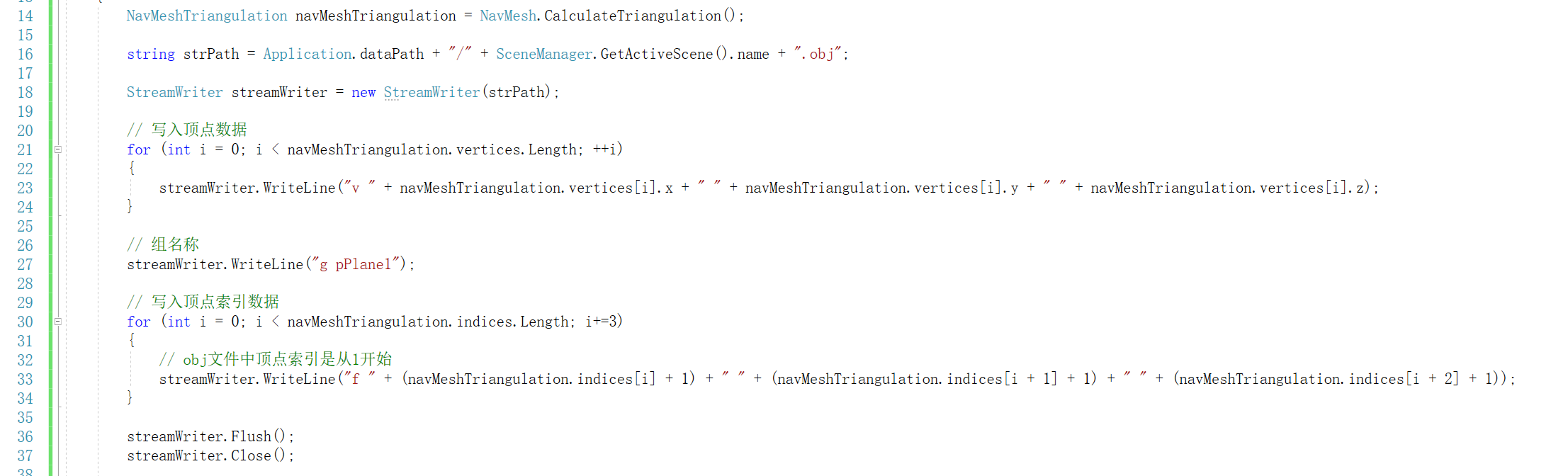 Unity 导出NavMesh数据并保存为.obj文件以及将.obj文件导入为NavMeshData的工具 - 知乎