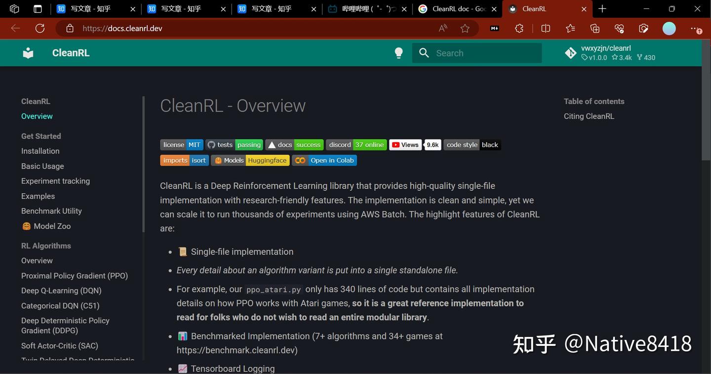 CleanRL详解——基本理解 - 知乎