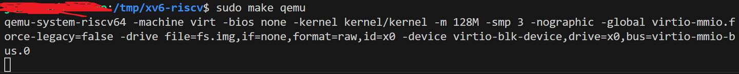 使用qemu运行xv6-riscv时卡死，无输出解决方案 - 知乎