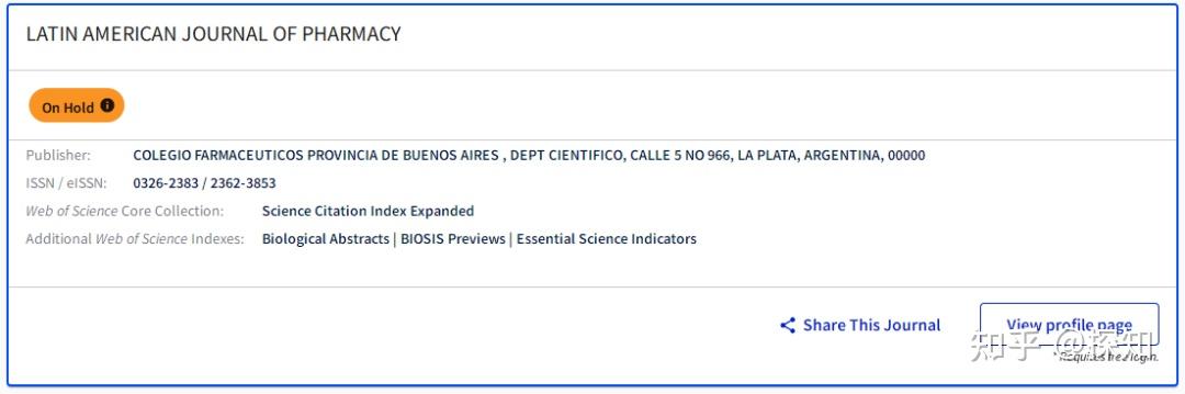 避雷！新增5本SCI被标记On Hold！1区、CCF推荐上榜 - 知乎