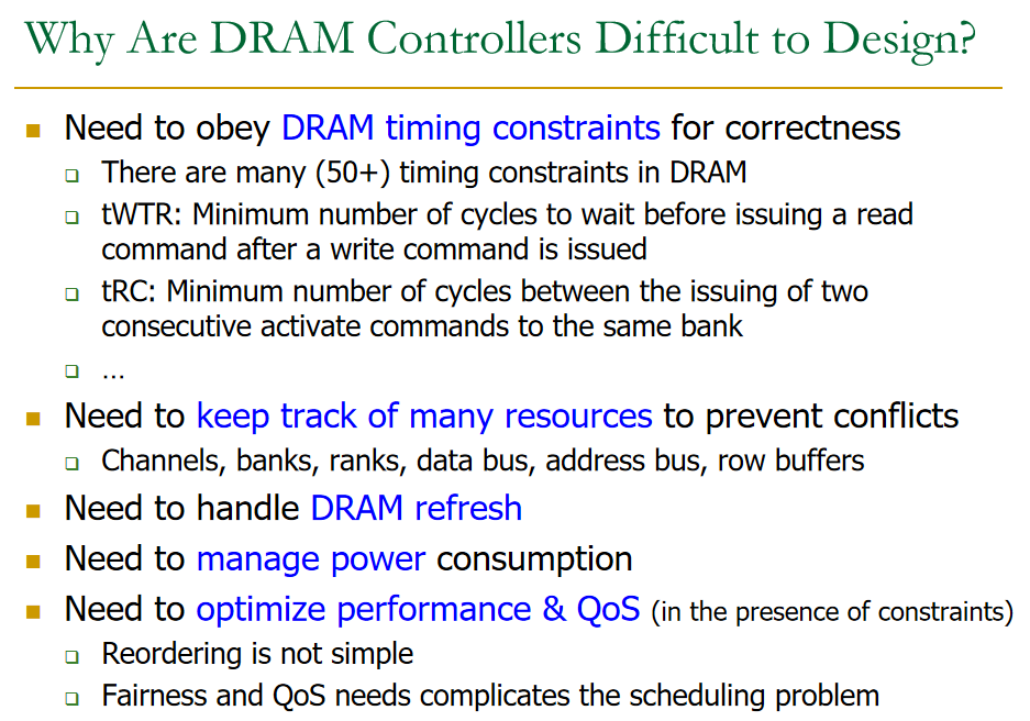 Computer Arch.Lecture 11a: Memory Controllers - 知乎