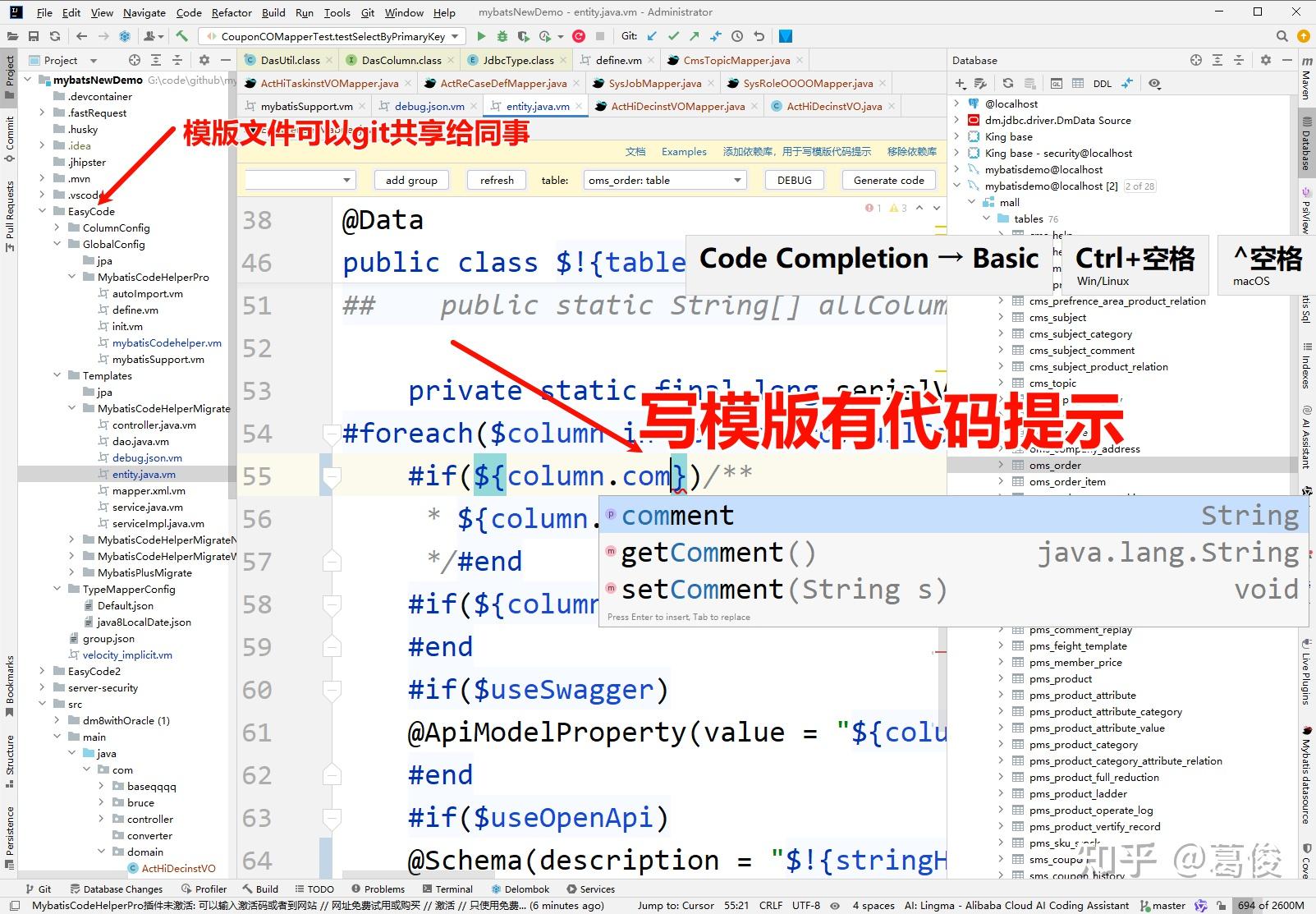 EasyCode Plus：最强 Java 代码生成插件，一键生成 MyBatis/JPA/Vue！ - 知乎
