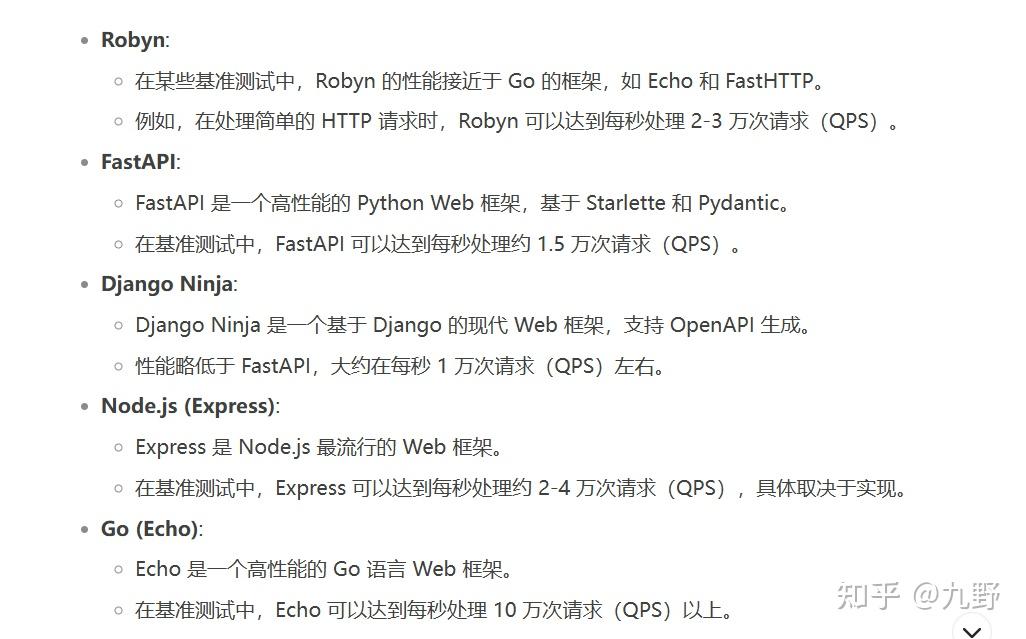 如何评价Python web框架robyn？ - 知乎
