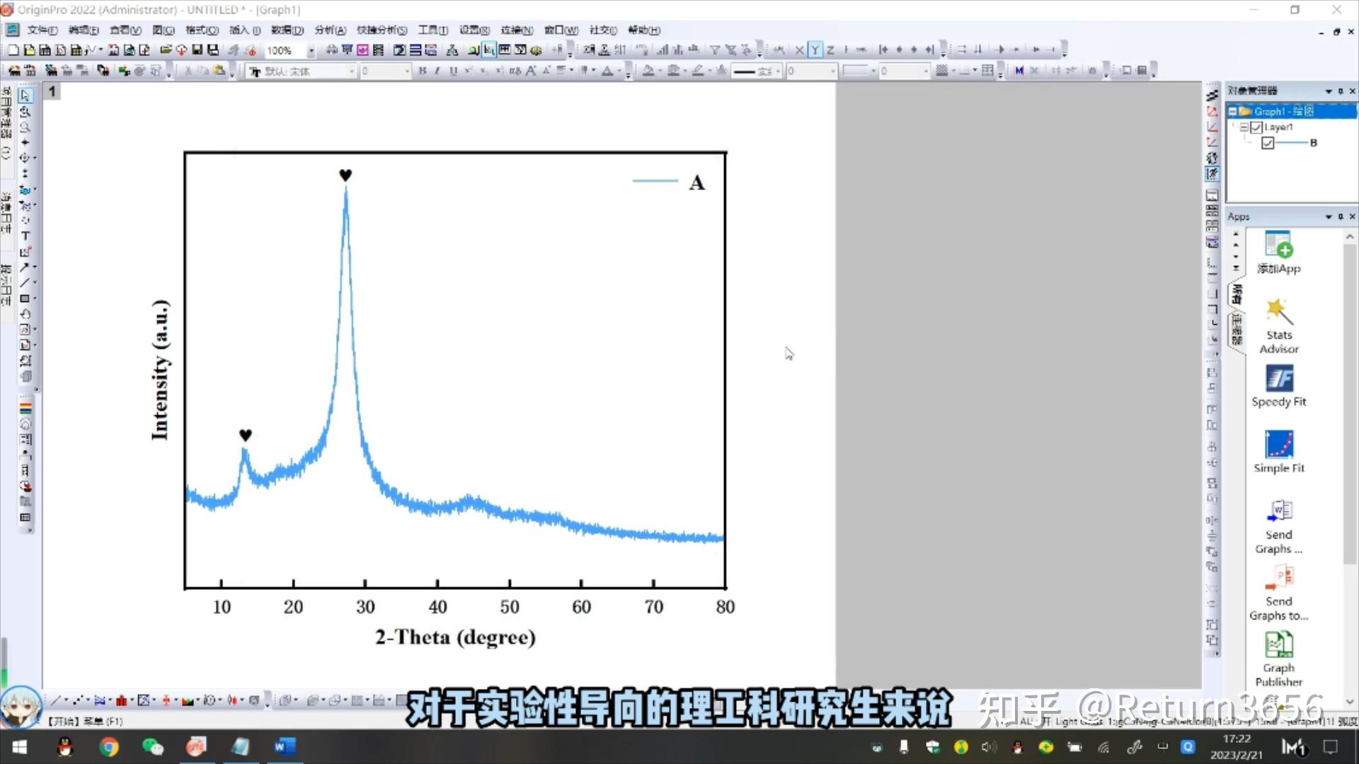 Origin绘制XRD图 - 知乎