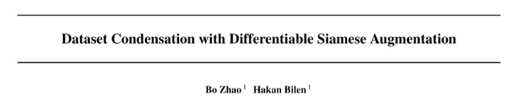 《论文阅读：Dataset Condensation with Differentiable Siamese Augmentation》 - 知乎