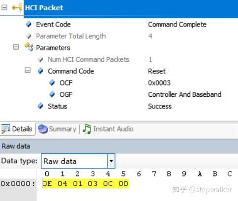 蓝牙HCI Command 和Event格式 解析 - 知乎