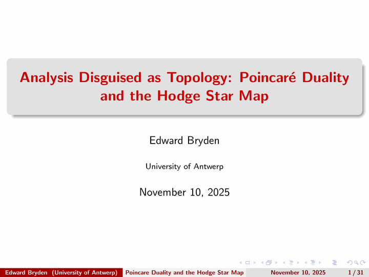 [Fall 2025]4.Poincare duality and the Hodge star map - 知乎