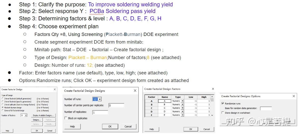自编英文版DOE培训资料-Screening (Plackett-Burman) DOE experiment - 知乎