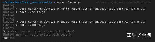前端工程化并行解决方案-concurrently - 知乎