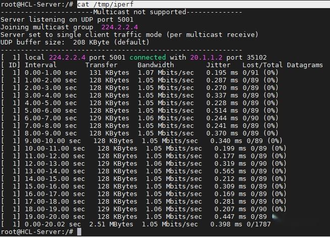 iperf测试组播的命令是什么？通过HCL学习一下 - 知乎