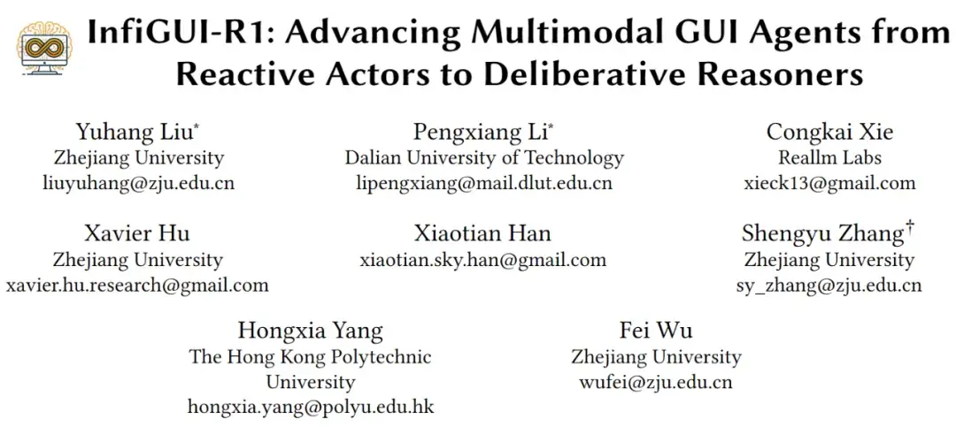 浙大&港理工等提出InfiGUI-R1：利用强化学习，让GUI智能体学会规划任务、反思错误 - 知乎