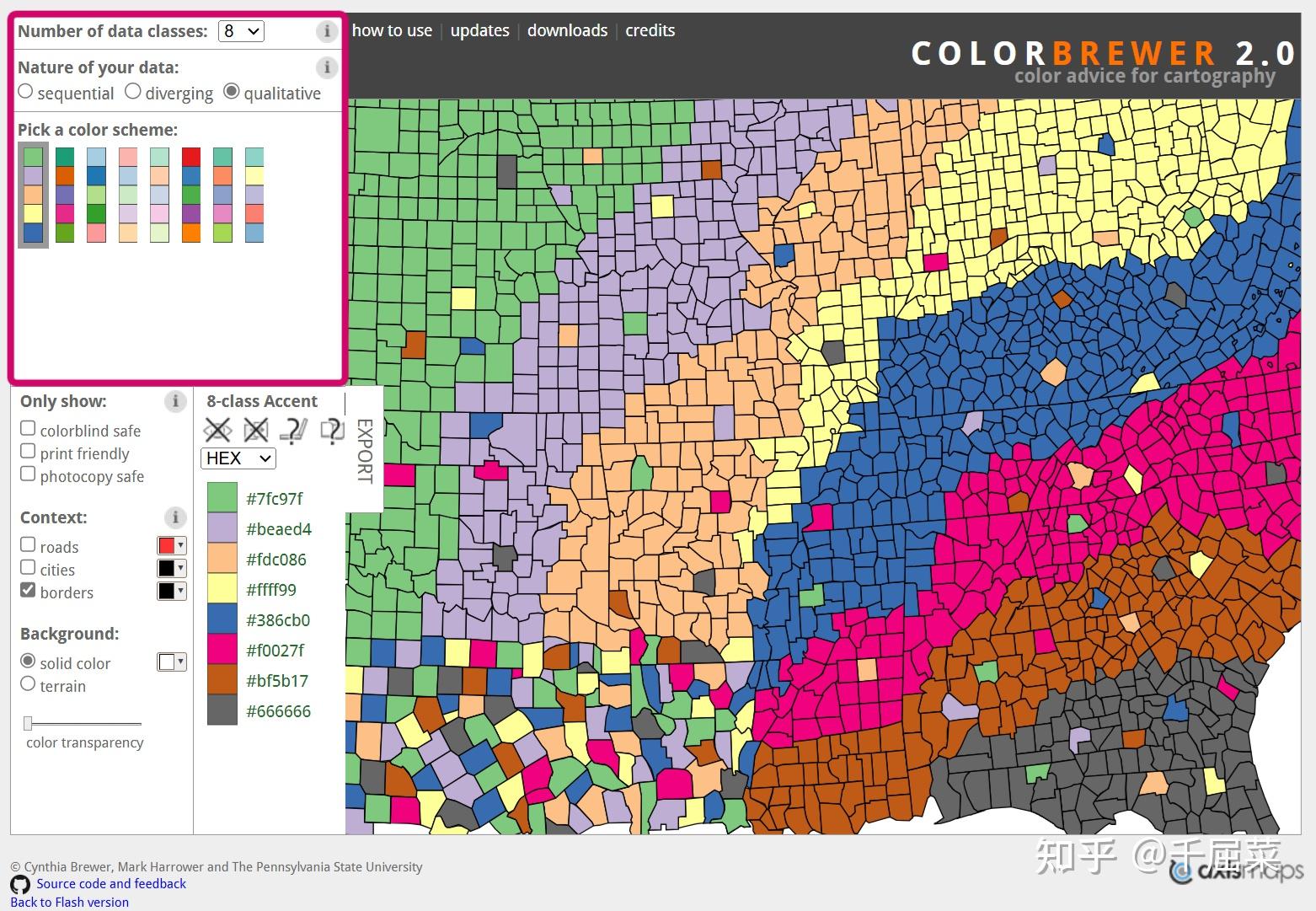 干货分享：配色秘籍之ColorBrewe - 知乎