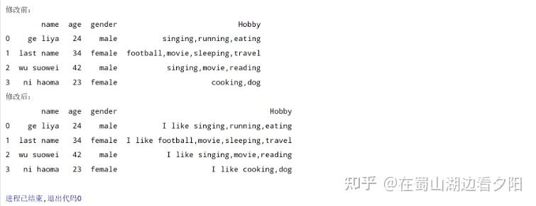 Python之Pandas的常用技能【修改数据】 - 知乎