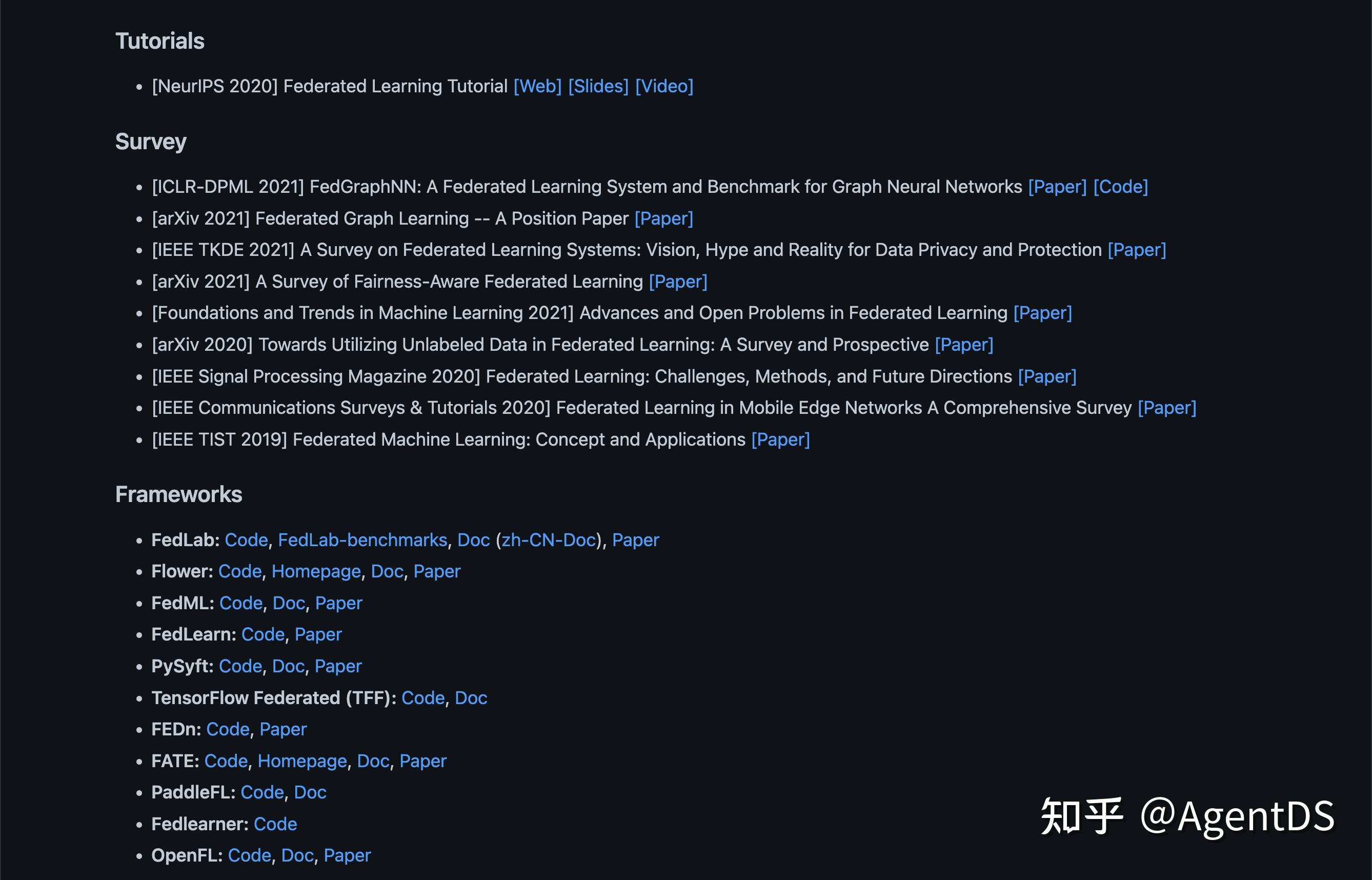 【FedLab】联邦相关资源 - 知乎