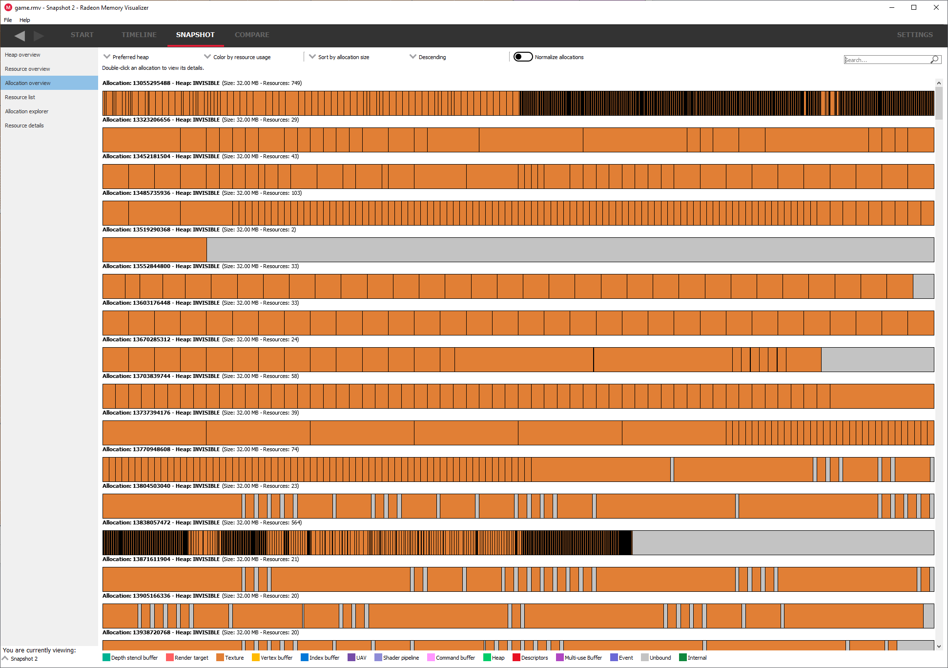 AMD显存可视化工具 RADEON MEMORY VISUALIZER (RMV) 功能简介 - 知乎