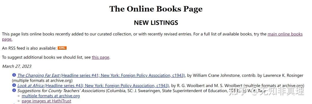 全网最全，力求用最通俗的语言，让您领略The Online Books Page的奥妙~ - 知乎