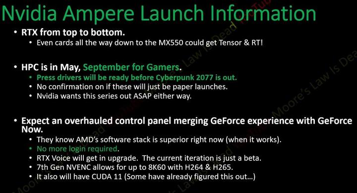 NVIDIA RTX 3080 Ti 和 GA 102 Ampere 规格细节曝光 - 知乎