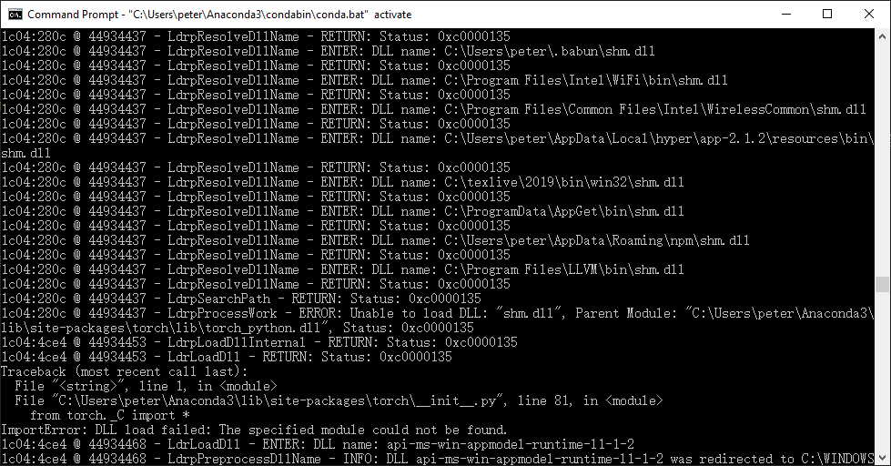Windows下Python中常见的几种DLL load failed问题的原因以及解决方案 - 知乎