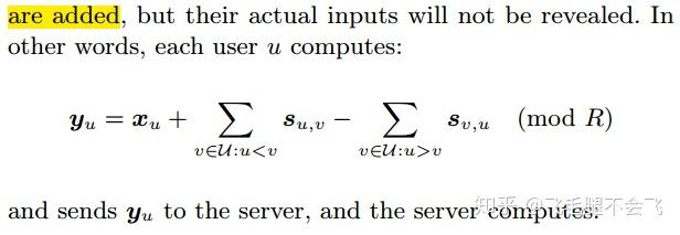 联邦学习安全论文阅读《Practical Secure Aggregation for FL》 - 知乎